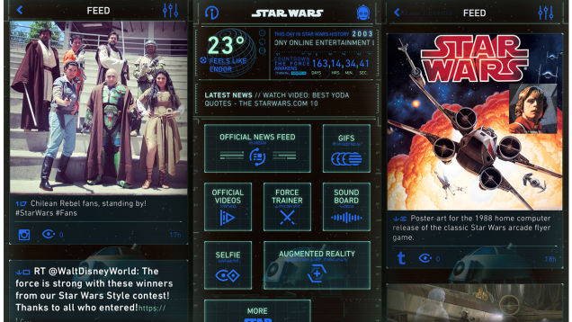La Fuerza llegó a tu móvil: La App de Star Wars que debes tener