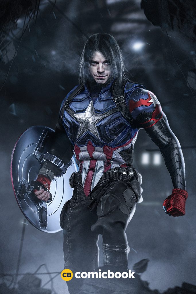 Primer "concept art" de Bucky Barnes "Saldado de Invierno" como el ...